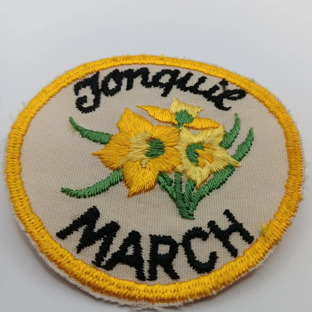 Vintage | Accessories | 97s Vintage March Jonquil Flower Birthday Sew ...